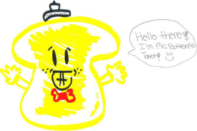 Mr. Buttered toast by Mirukuti on DeviantArt