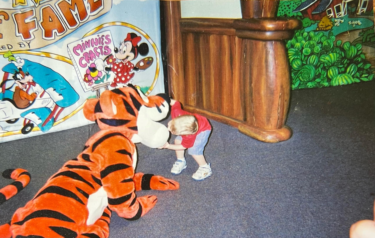 Me Playing With Tigger At Disney World By Trainmanzach765 On Deviantart