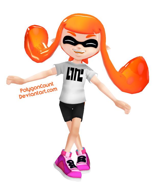 Inkling Girl Model By Polygoncount On Deviantart
