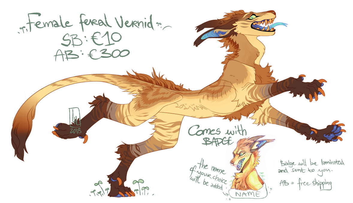 Feral Female Vernid Adoptable By Lilaira On Deviantart
