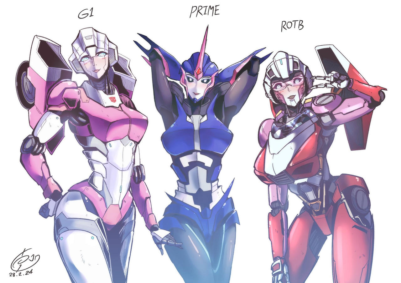 Arcee In 3 Generations By Dinorex778 On Deviantart