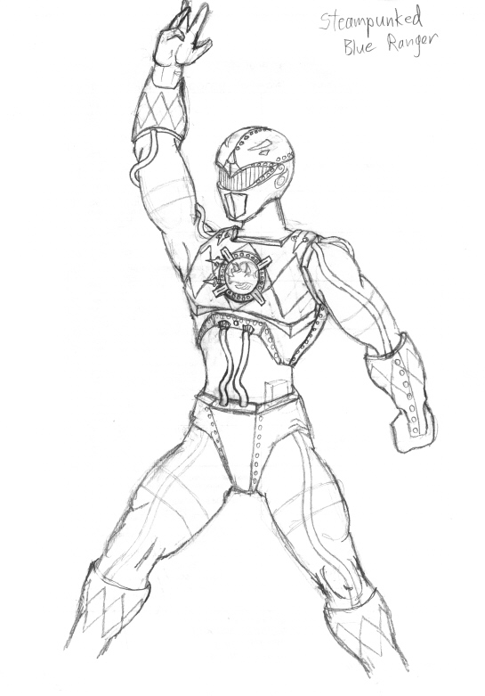 Steampunk Blue Power Ranger by Promus-Kaa on DeviantArt