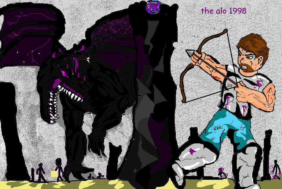 Steve Vs Ender Dragon By Thealo1998 On Deviantart