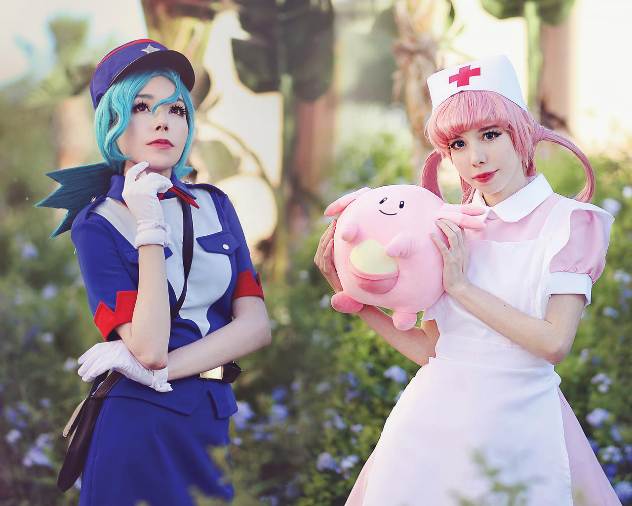 Officer Jenny And Nurse Joy Pokemon By Lily Tefy By Lilyheis On Deviantart