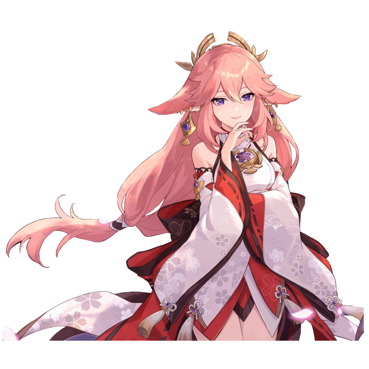 Genshin Impact Yae Miko PNG by vent1slyre on DeviantArt Genshin Impact Yae Miko PNG by vent1slyre on DeviantArt