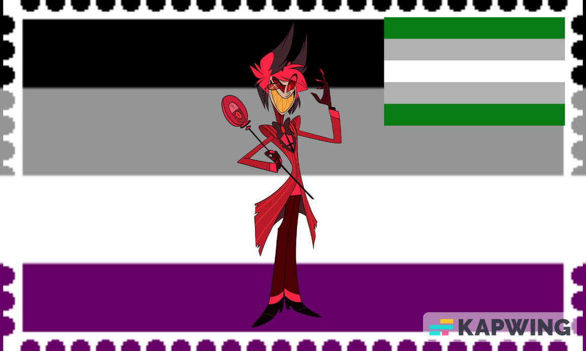 Aseuxal Greyromantic Alastor Stamp By Hazbincats On Deviantart