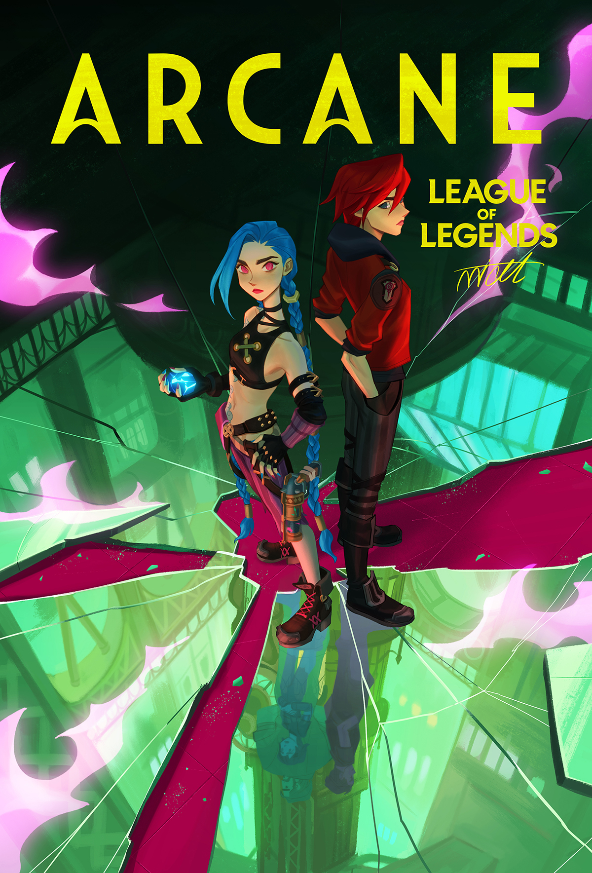 League Of Legends Arcane Jinx Vi By Miacat7 On Deviantart
