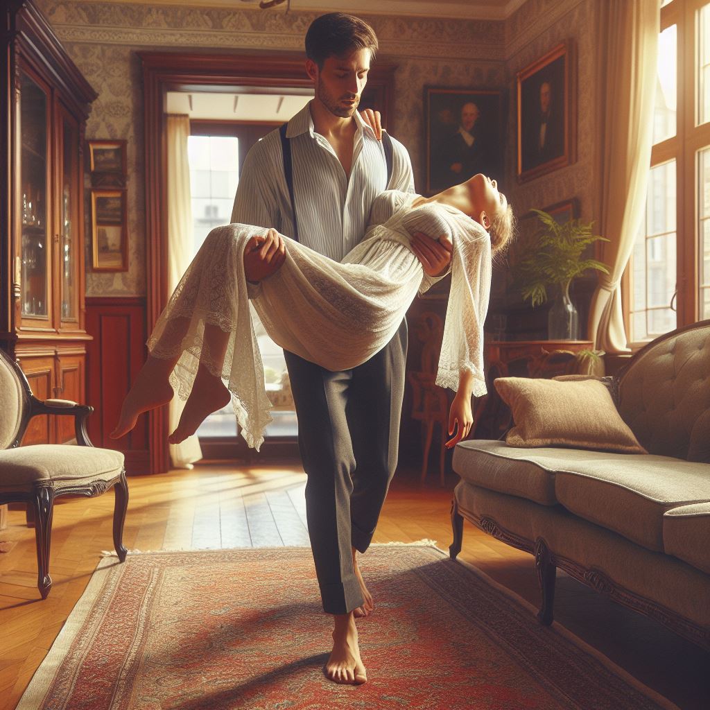 Husband Carries His Sleeping Wife To The Bedroom By Razyuv On Deviantart