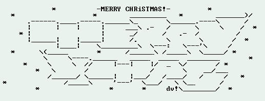 MERRY CHRiSTMAS - ASCii STYLE by ViViTheDaRk on DeviantArt