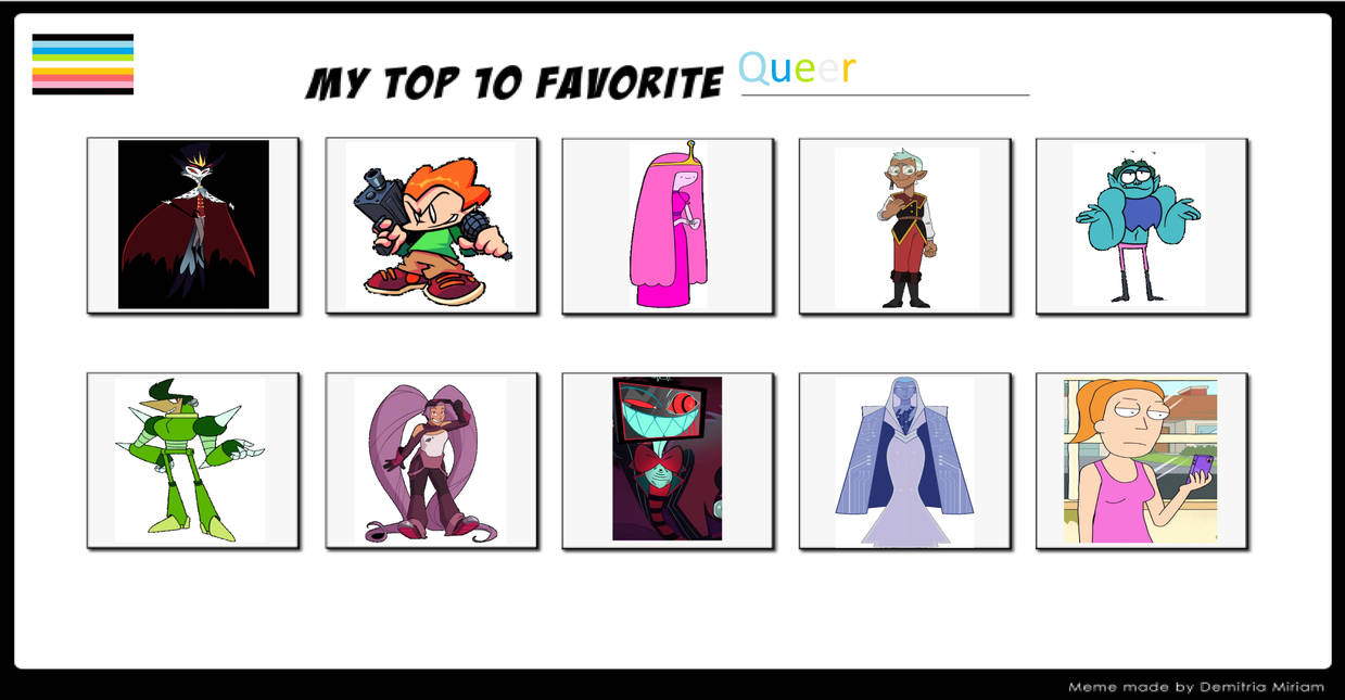 My Top 10 Favorite Queer Characters By Alyssaloyd On Deviantart