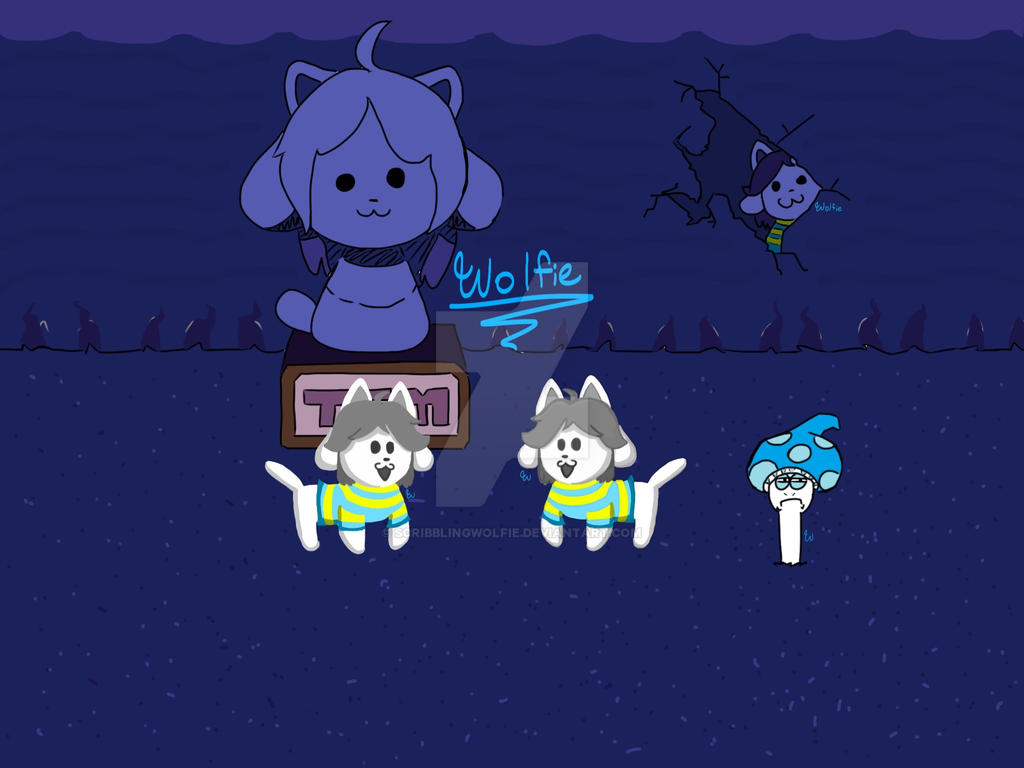 Temmie Village By Scribblingwolfie On Deviantart