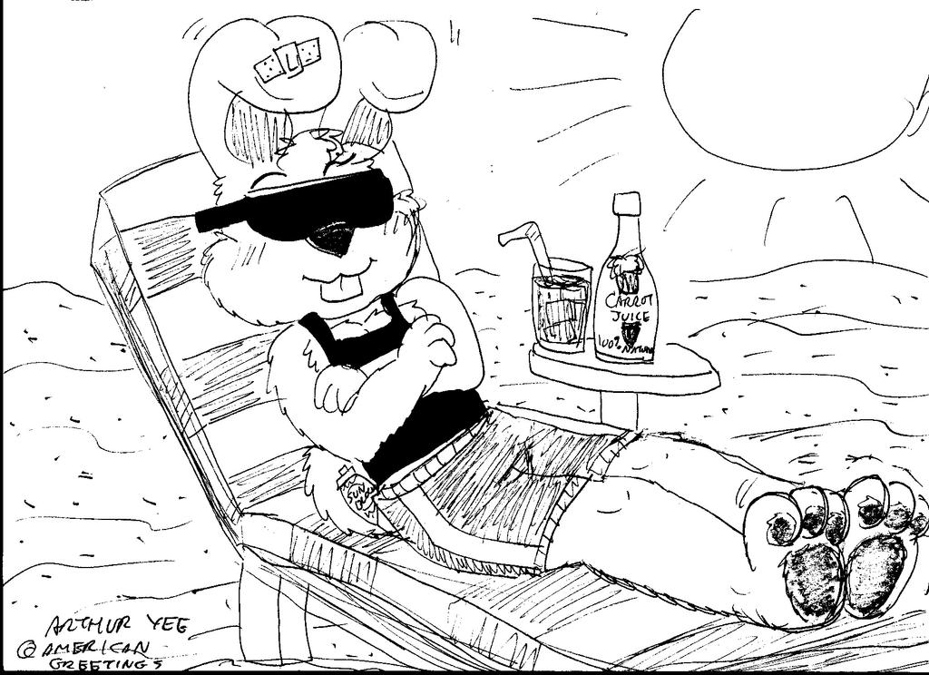 Beach Rabbit By Artytoons On Deviantart