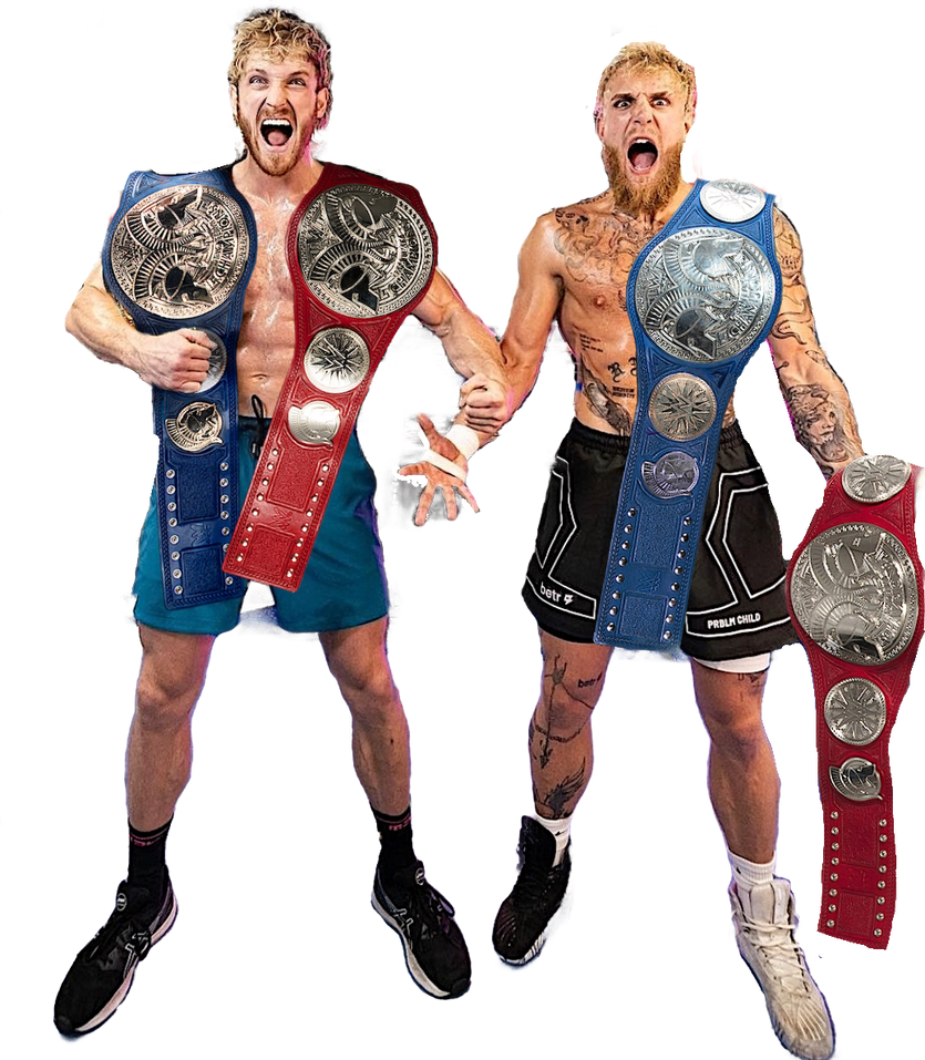Logan and Jake Paul WWE Tag Team Champions PNG by DecentRenderz on ... Logan and Jake Paul WWE Tag Team Champions PNG by DecentRenderz on ...