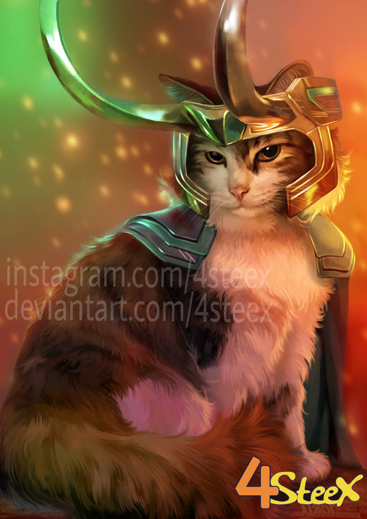 Commission Loki Cat By 4steex On Deviantart