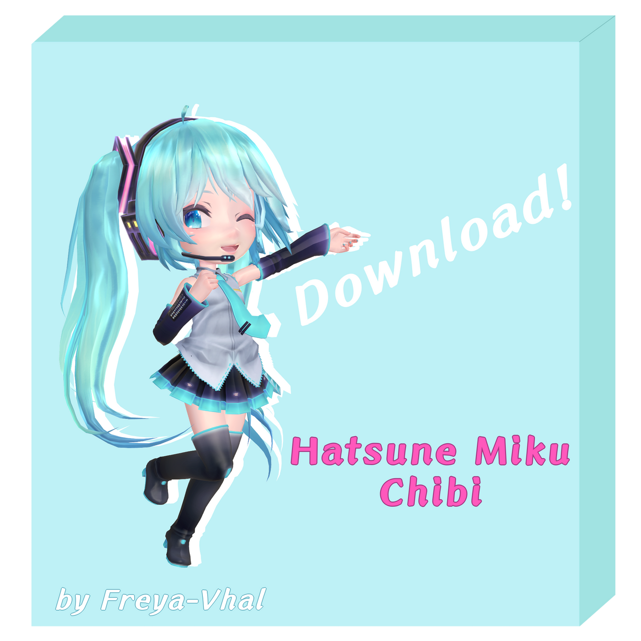 Down Hatsune Miku Chibi By Freya Vhal On Deviantart