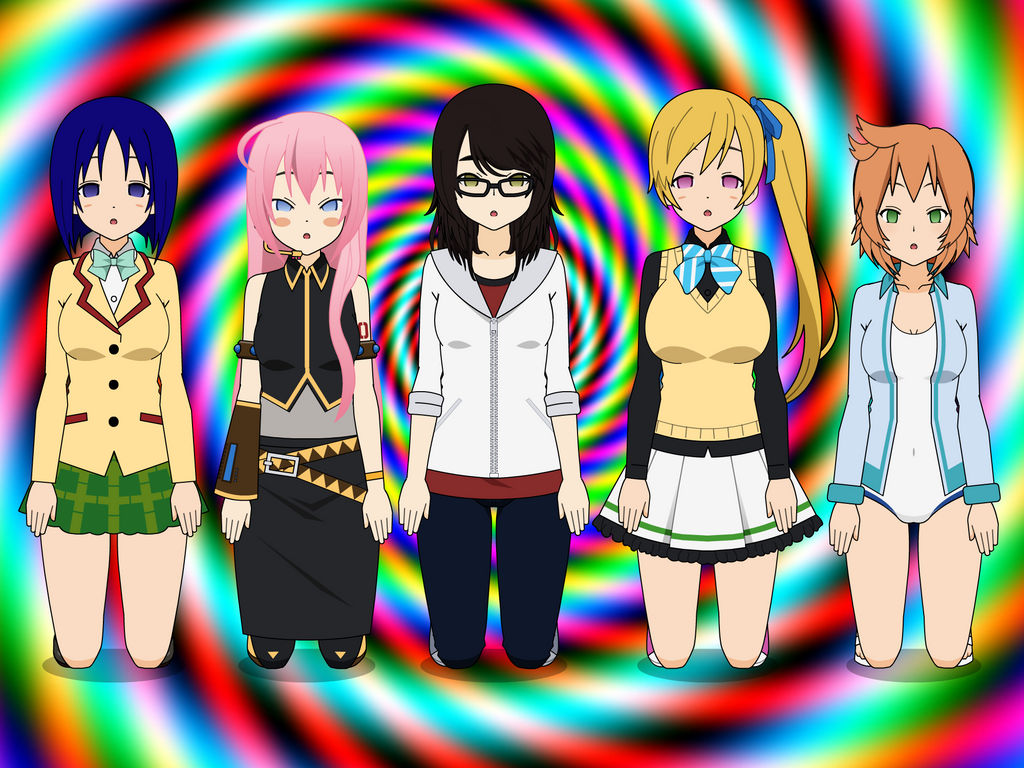 Five Hypnotized Girls By The Bonkura Clan On Deviantart
