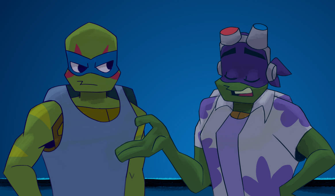 Leo And Donnie Scene Redraw Rottmnt By Birbbug On Deviantart