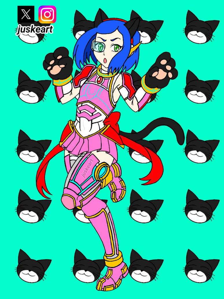 Pink Neko By Juskeart On Deviantart