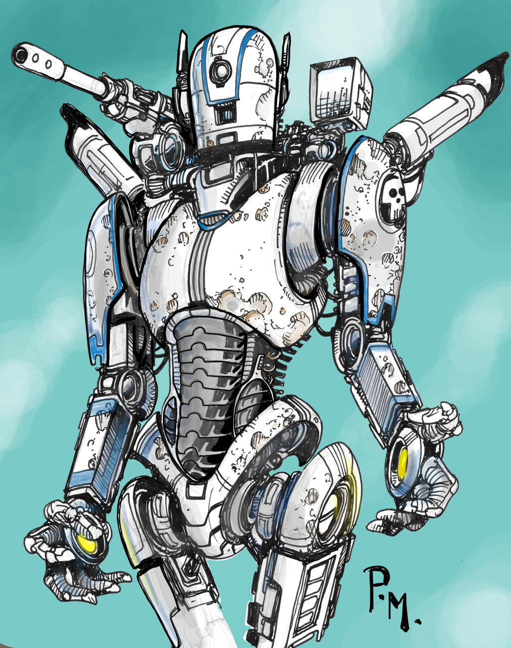 Sentry Bot By Pm Graphix On Deviantart