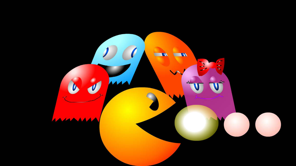Pac Man Fan Art By Me By Sapphirecatmario64 On Deviantart