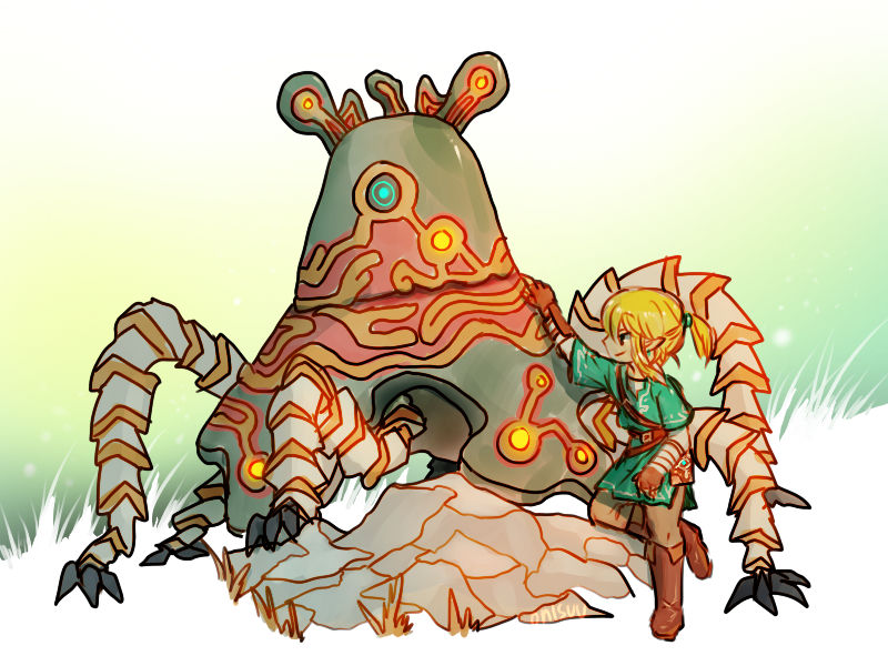 Botw A Guardian And Link By Onisuu On Deviantart