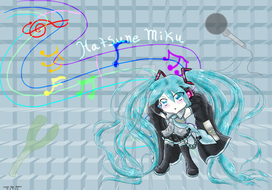 Chibi Miku By Ebony Winged Oni On Deviantart