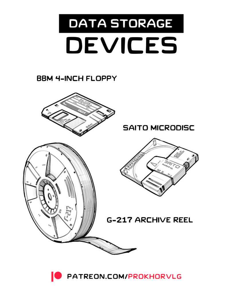 Data Storage Devices By Prokhorvlg On Deviantart