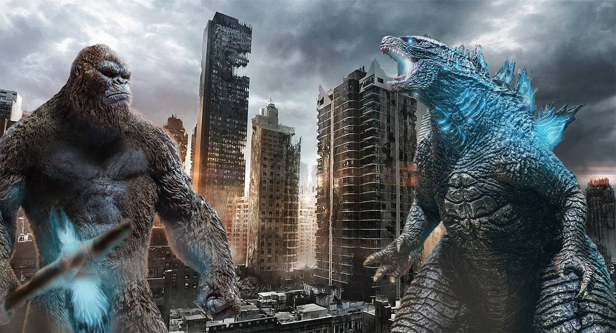 Godzilla Vs Kong With Axe By Dlt2020 On Deviantart