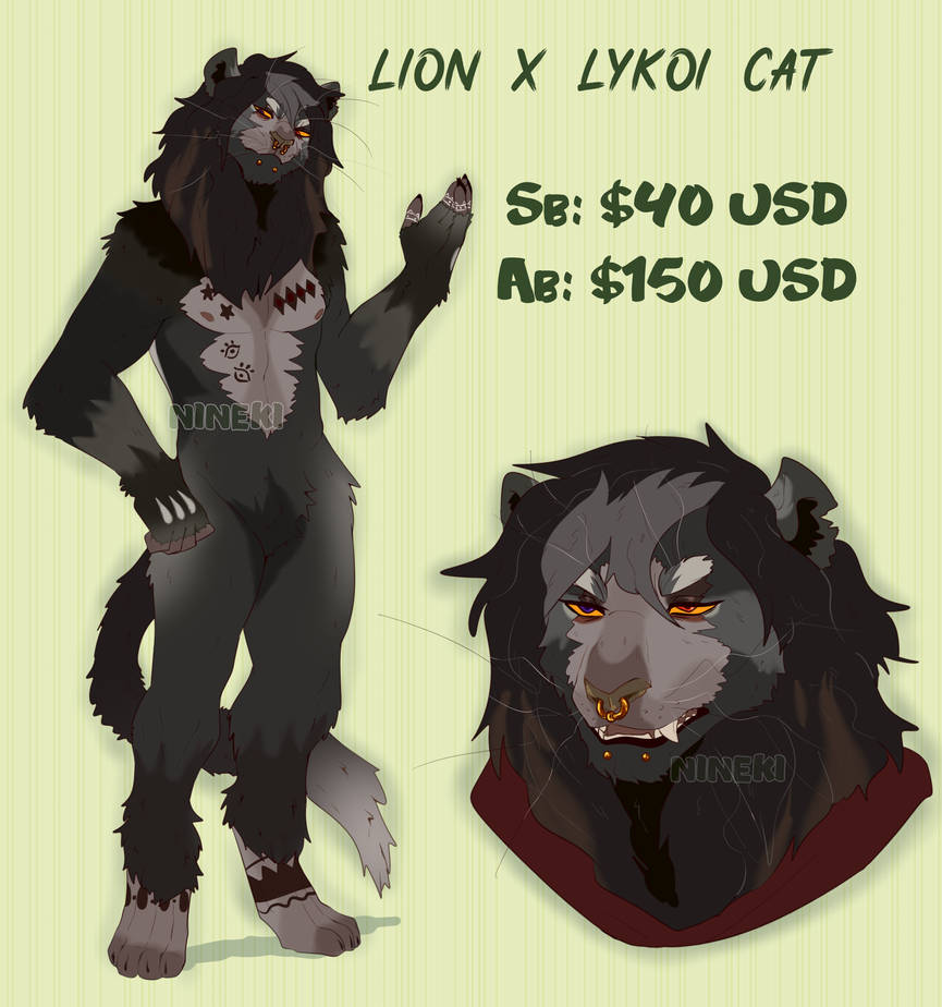 Lion X Lykoi Cat Auction Closed By Borajace On Deviantart