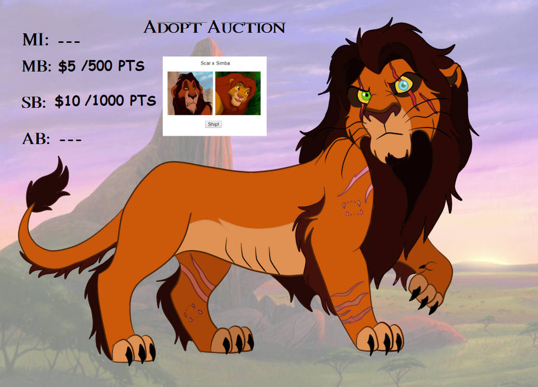 Tlk Auction Scar X Simba Closed By Hekimathewhitelion On Deviantart