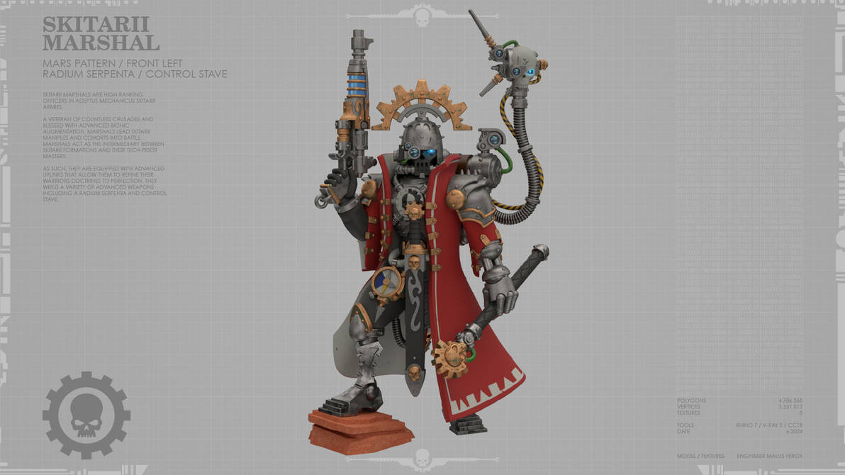Skitarii Marshal Front Left By Malus Ferox On Deviantart