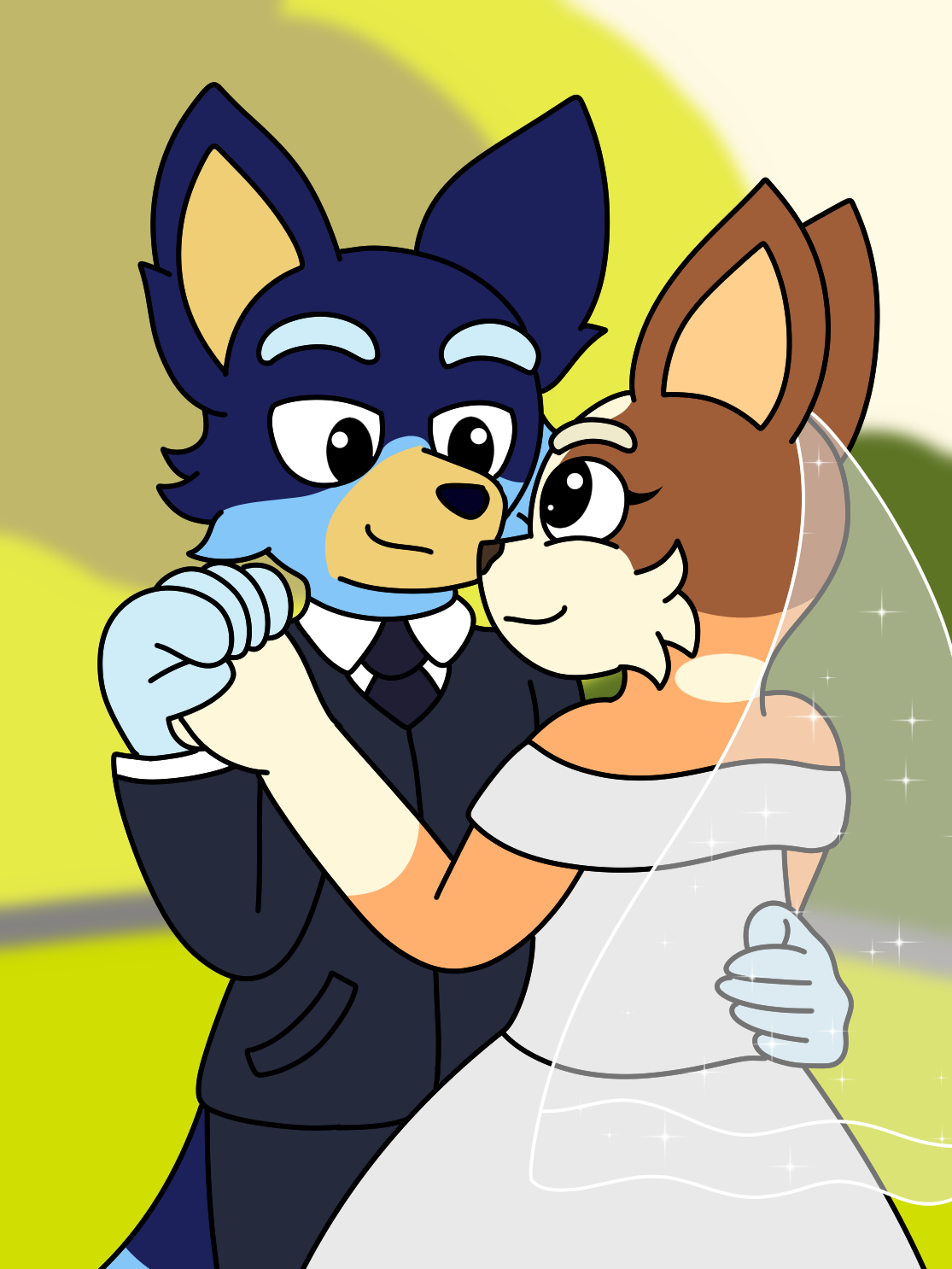 Bandit And Chilli Wedding By Dorito Queen Celeste On Deviantart
