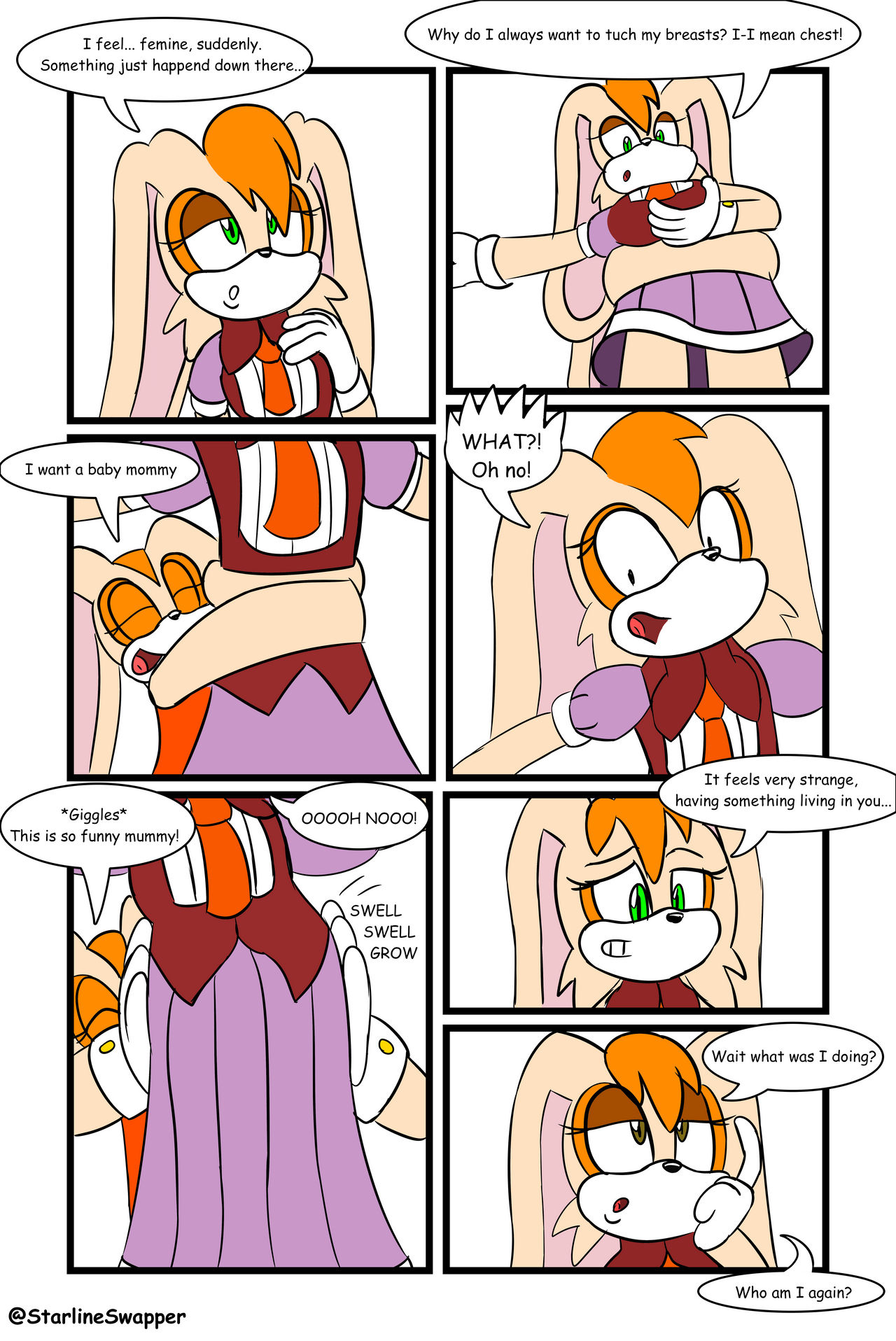 Creams New Mom Sonic Vanilla Tf Tg Comic Page 2 By Drstarlineswapper On Deviantart