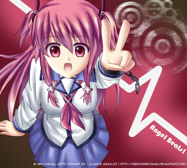Yui Angel Beats Drawing By Rinco Xv On Deviantart