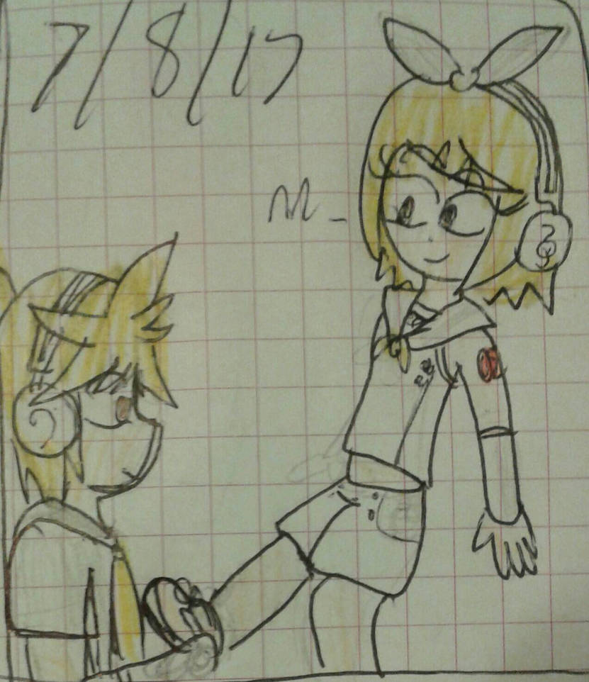 Len Kagamine Rub Rin Kagamine Feet By Mariafangirl1998 On Deviantart