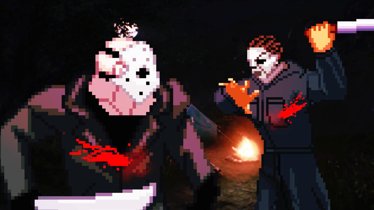 Jason Vorhees Vs Micheal Myers Sprite Art By D2thag23 On Deviantart