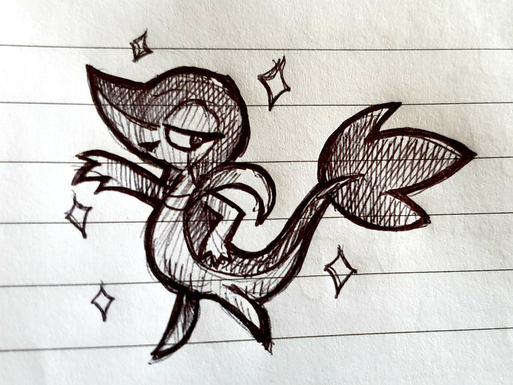 Diamond Snivy Sketch By Caldera Ranch On Deviantart