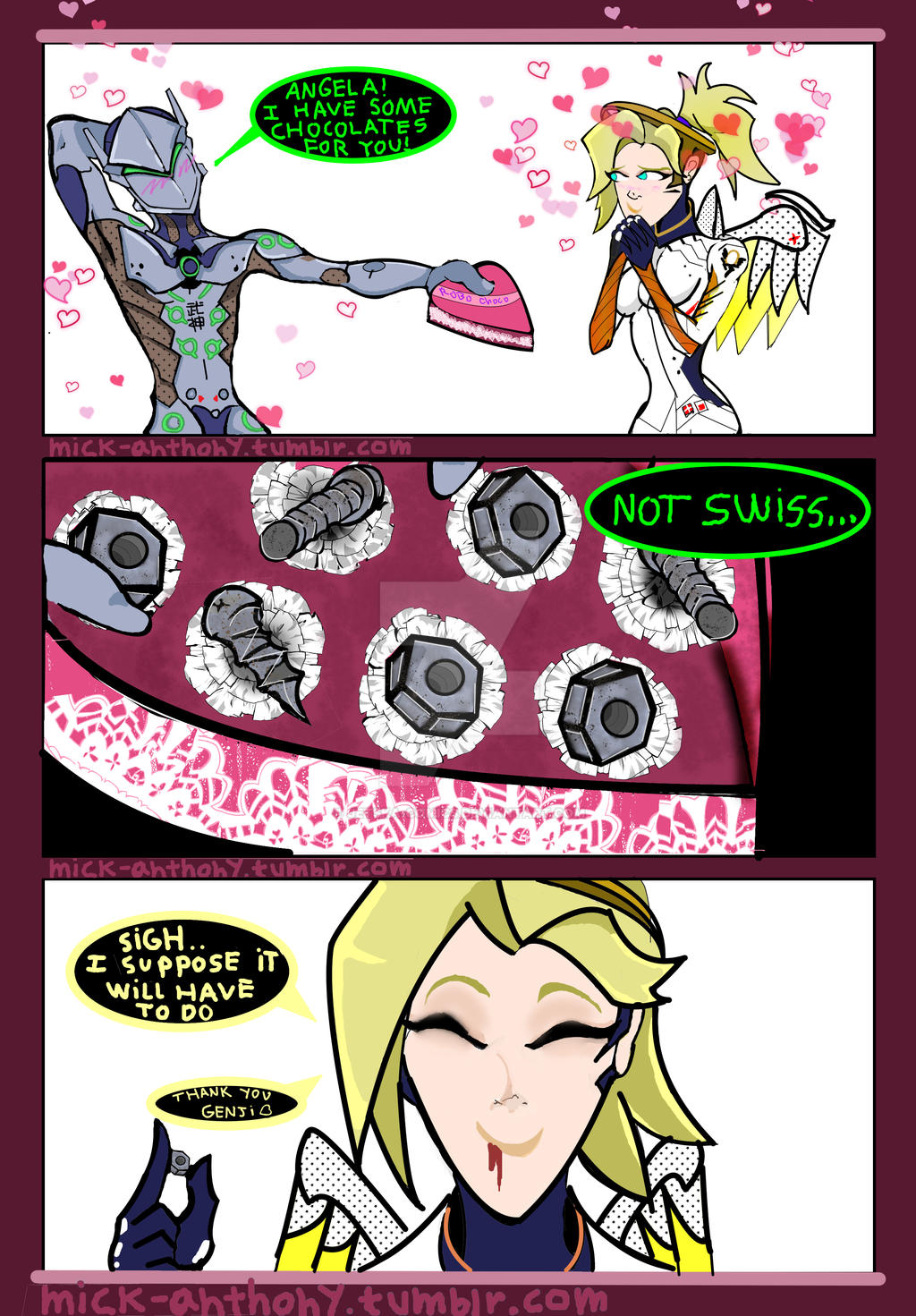 Genji X Mercy Valentine By Jetska Comics On Deviantart