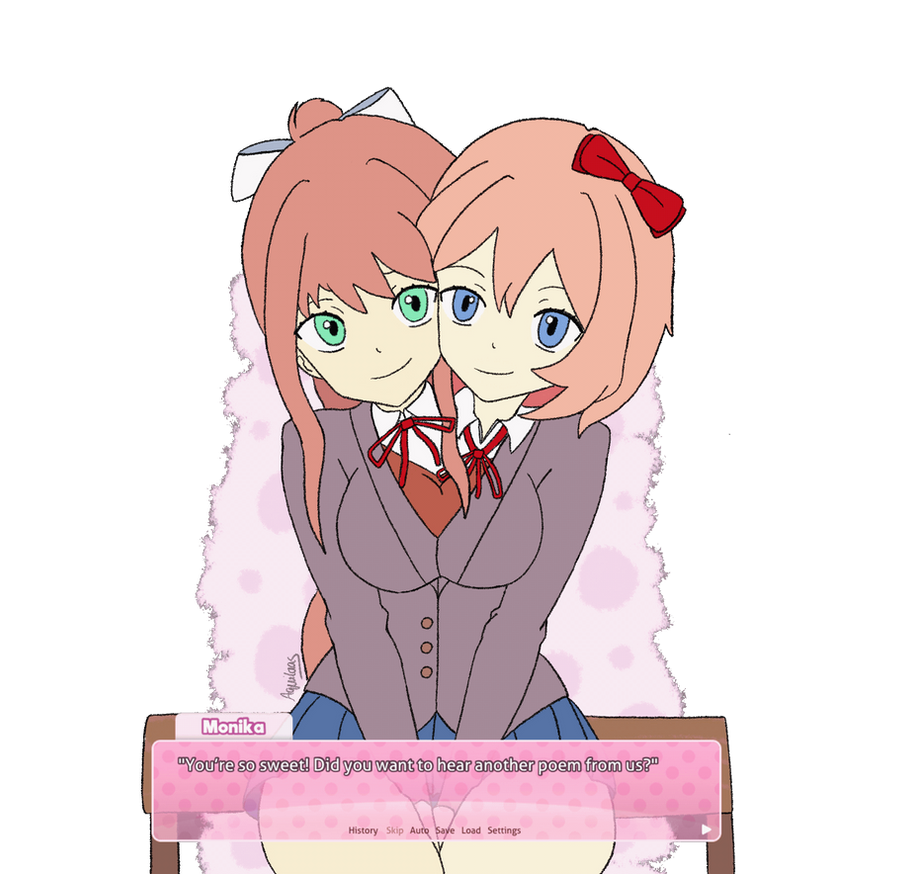 DDLC: Monika x Sayori - Just Monika by ProbablyAquilaas on DeviantArt DDLC: Monika x Sayori - Just Monika by ProbablyAquilaas on DeviantArt