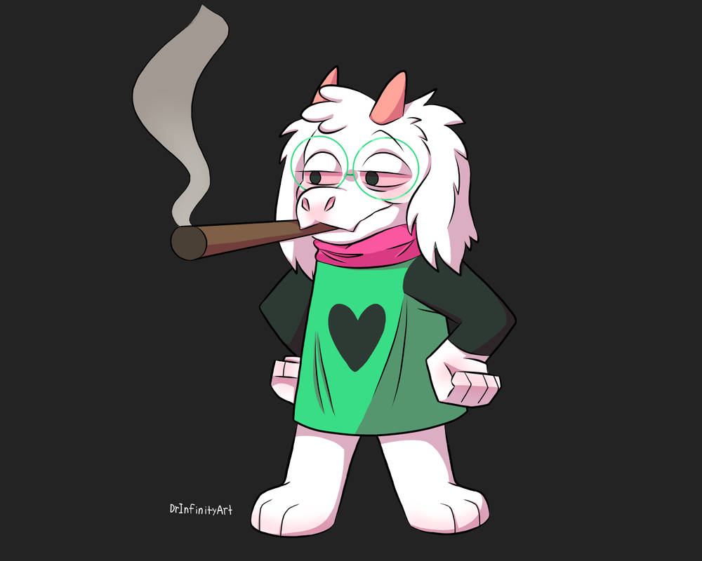 Ralsei Smoking A Fat Blunt By Drinfinityart On Deviantart