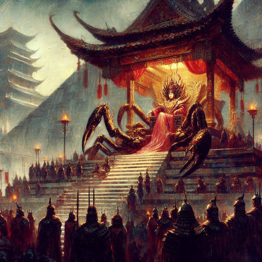 thrilling, fantasy scene, medieval Asia, pyramid, by hhowieleel on ... thrilling, fantasy scene, medieval Asia, pyramid, by hhowieleel on ...