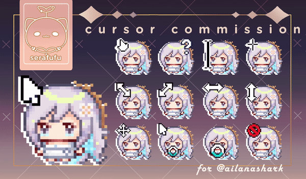 Commission Custom Pixel Cursor Ailana By Serafufu On Deviantart