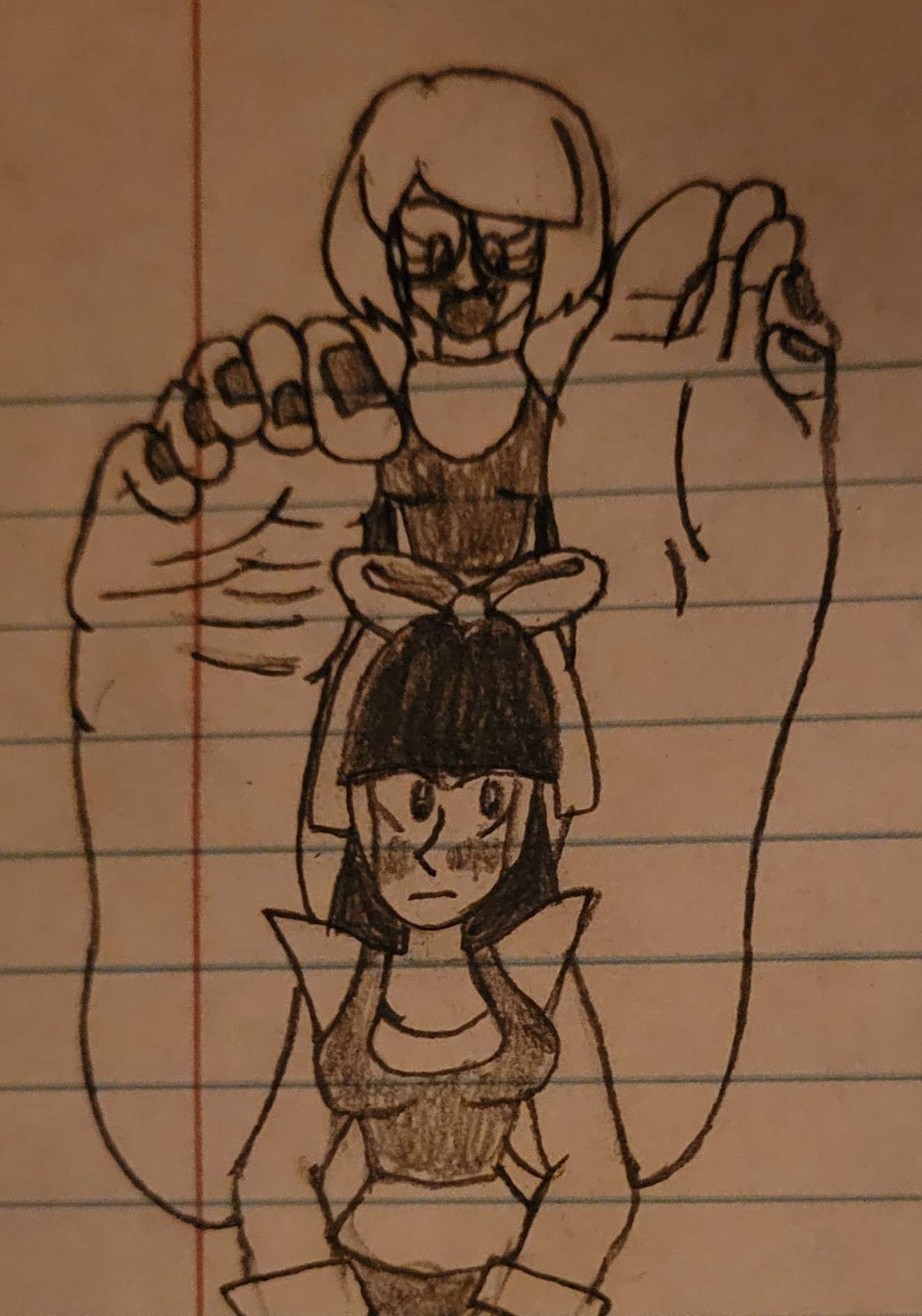 No Nut November Day 24 Misa Beneath Builder Feet By Leinaddrawsfeet On Deviantart