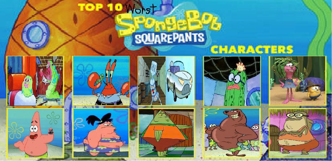 10 Worst Spongebob Characters Meme By Splashtraveler47 On Deviantart
