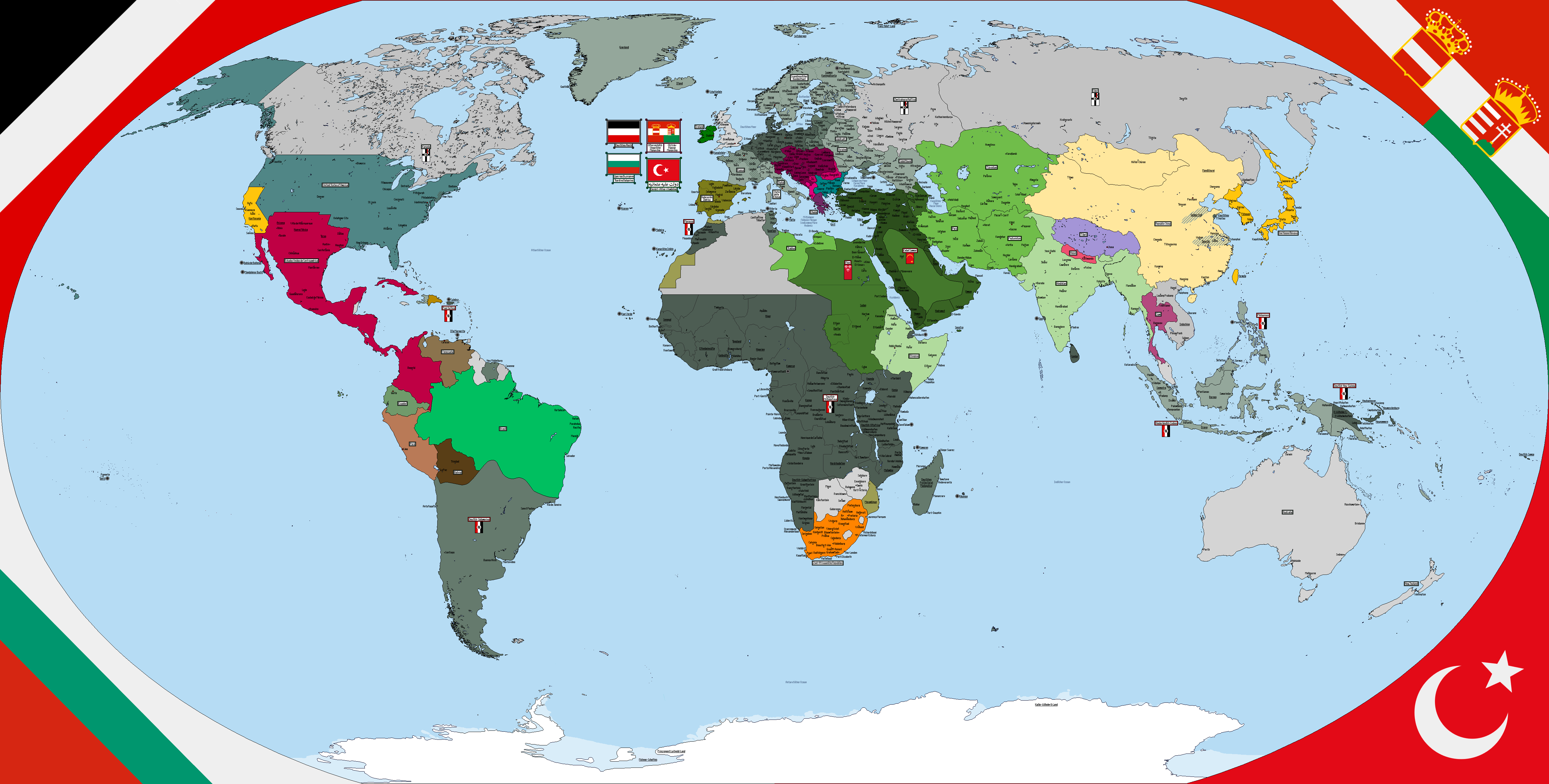 Central Powers Map Central Powers Map