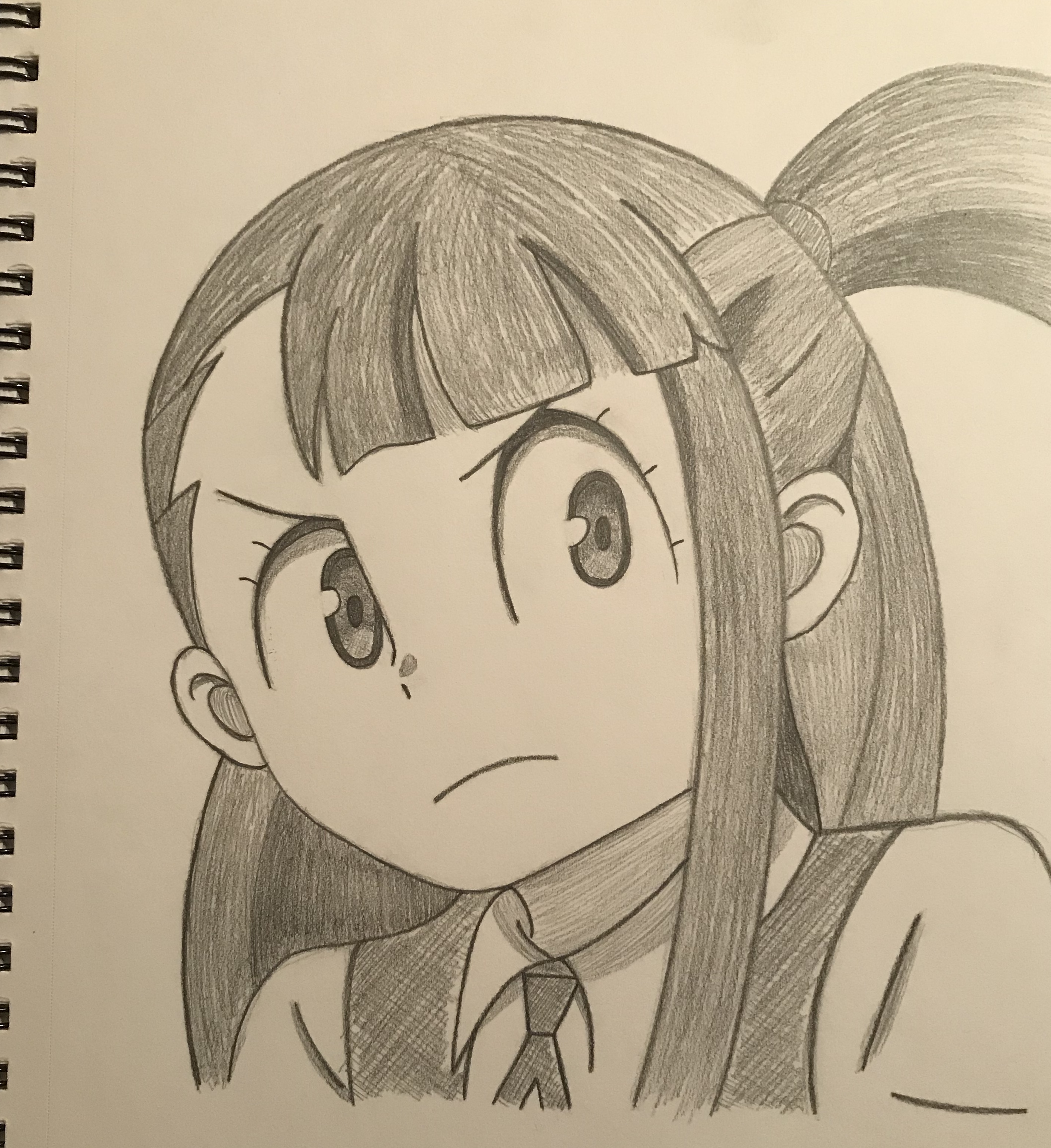 Akko Kagari By Clays Sketches On Deviantart