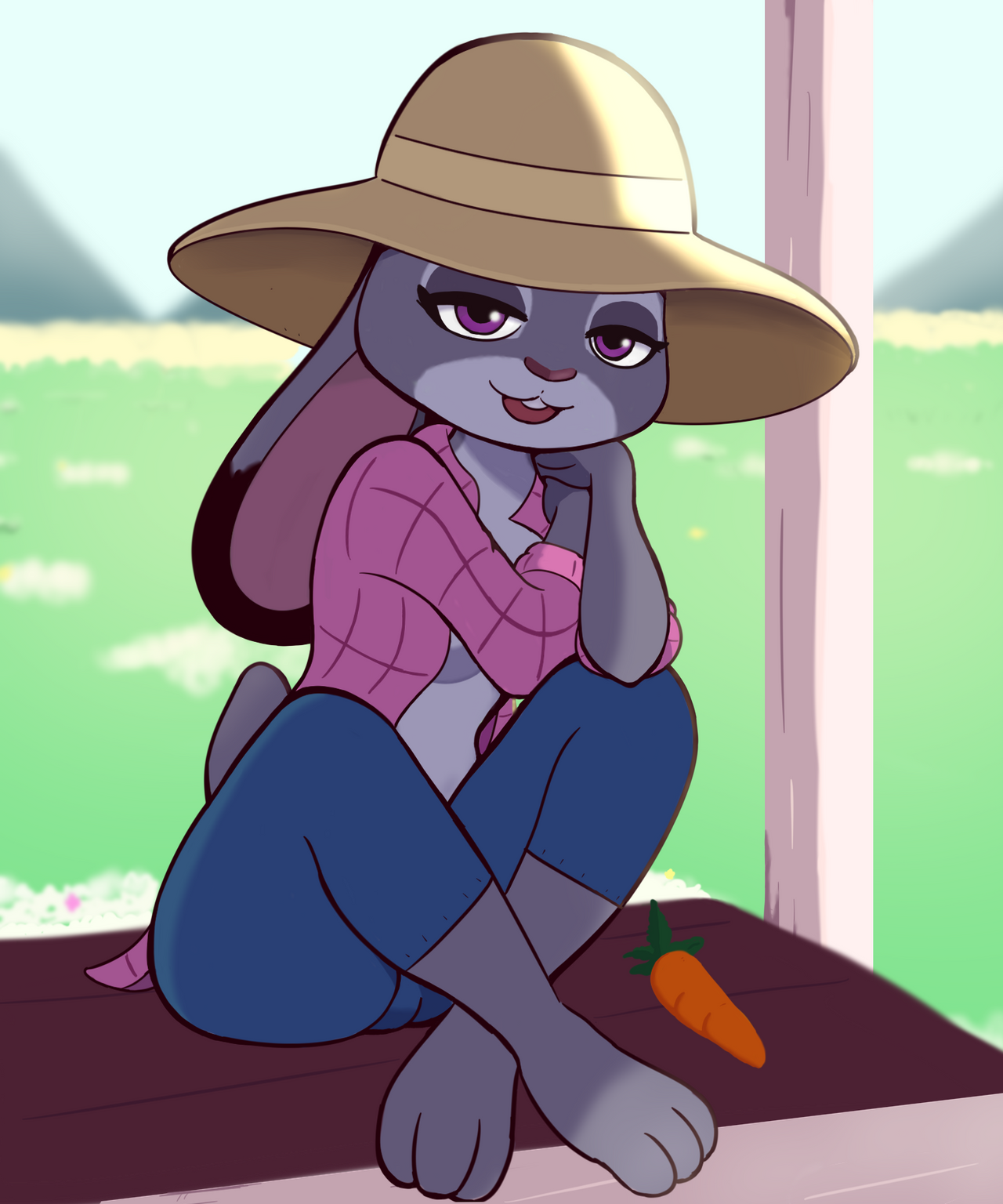 Judy Hopps Carrot Farmer By Fantdrawings On Deviantart