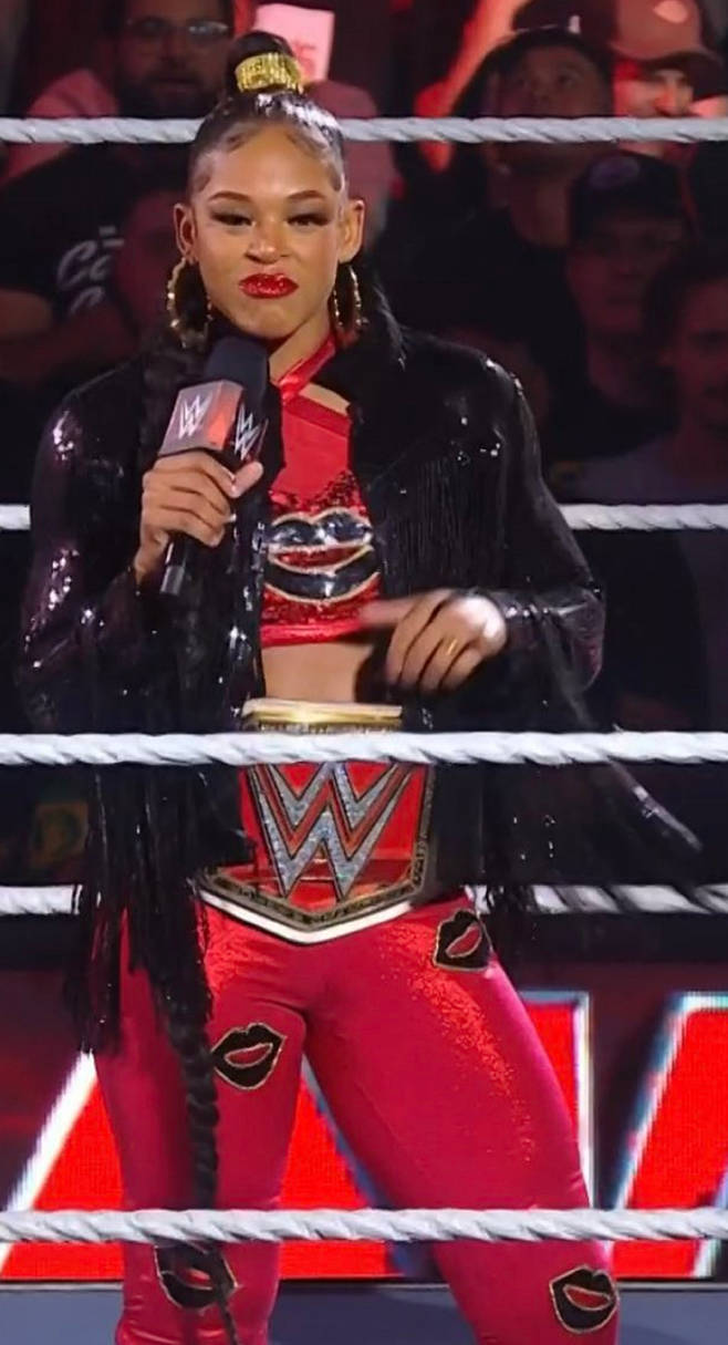 Bianca Belair Wearing Her Sexy Red Attire 5 By Dragonmatt600 On Deviantart