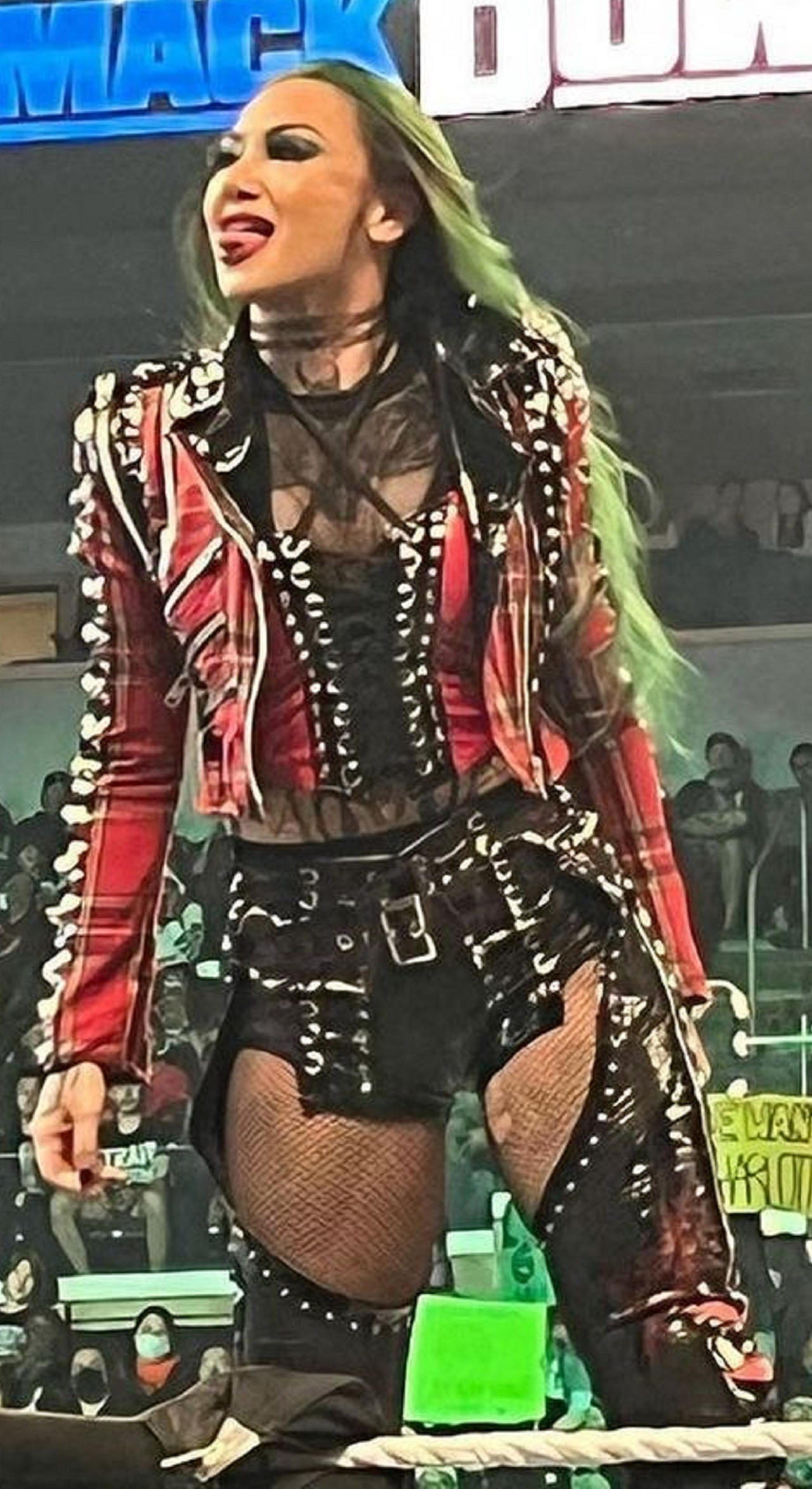 Shotzi Blackheart Looking Sexy In Her Red Jacket By Dragonmatt600 On Deviantart