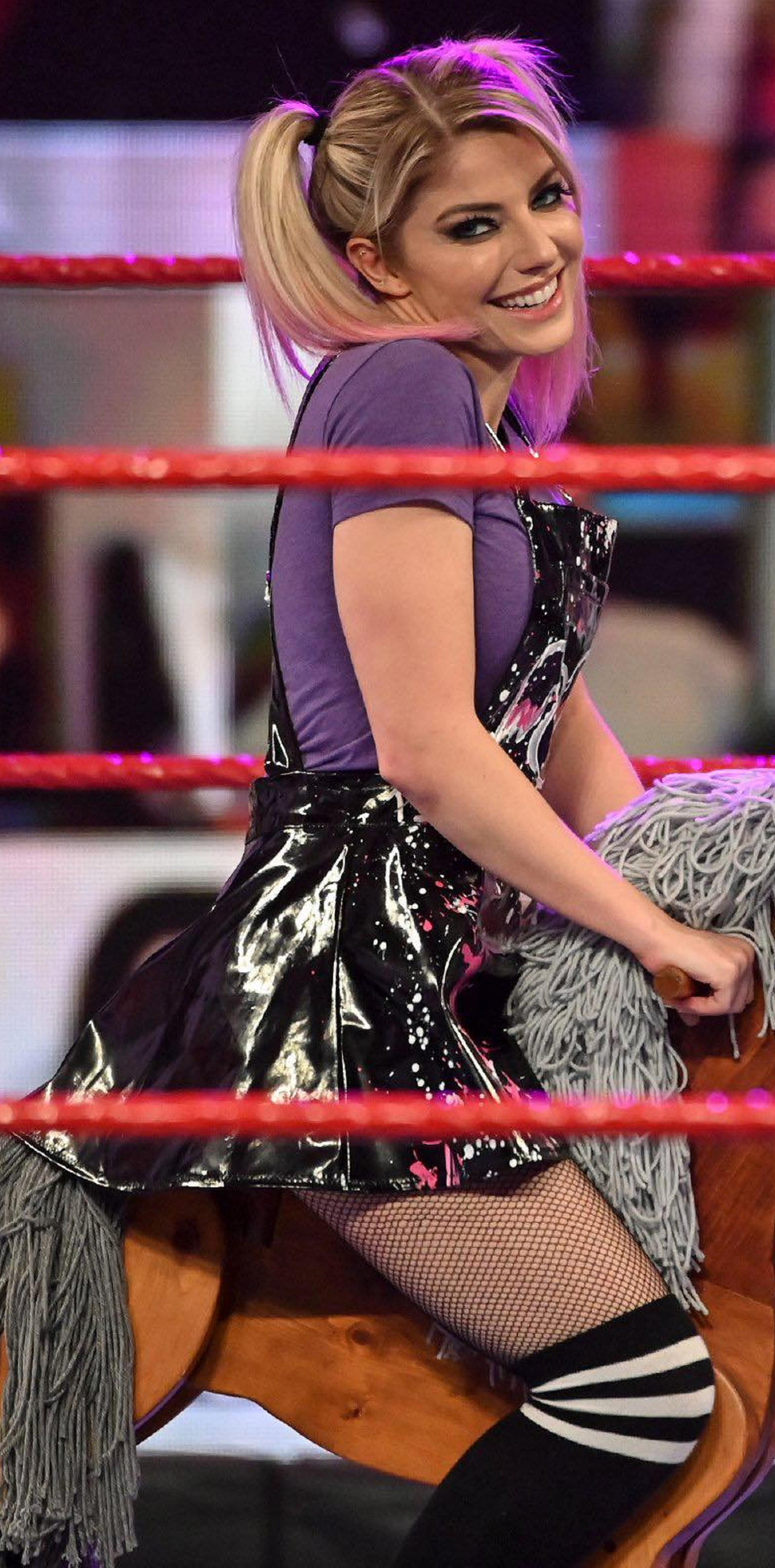 Evil Alexa Bliss Wearing Her Sexy Leather Dress 14 By Dragonmatt600 On Deviantart
